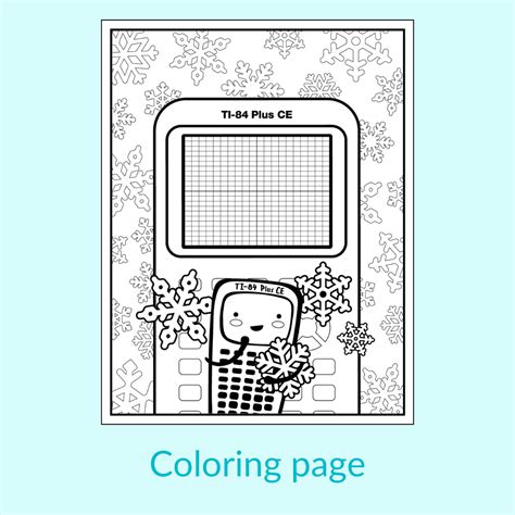 Hidden Math Coloring Activity Snowflake