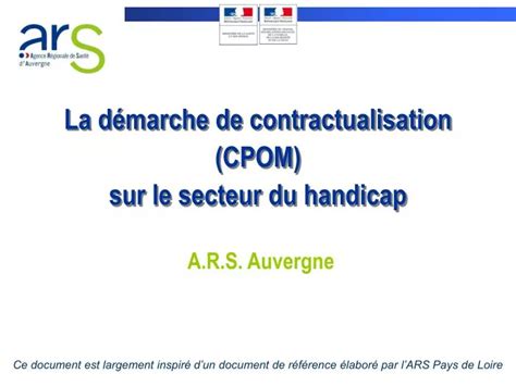 Ppt La Démarche De Contractualisation Cpom Sur Le Secteur Du