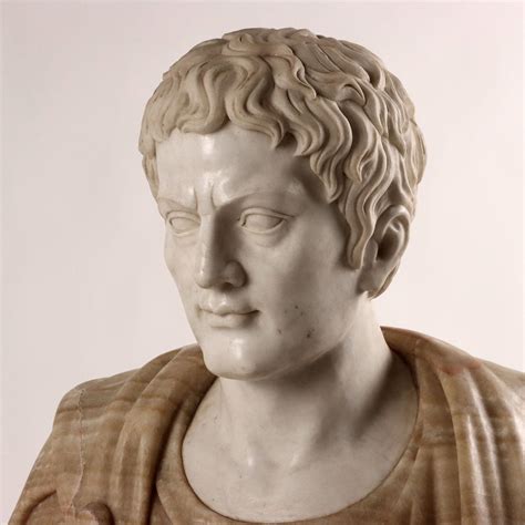 Bust Of Roman Emperor White Marble Italy 20th Century For Sale At 1stdibs