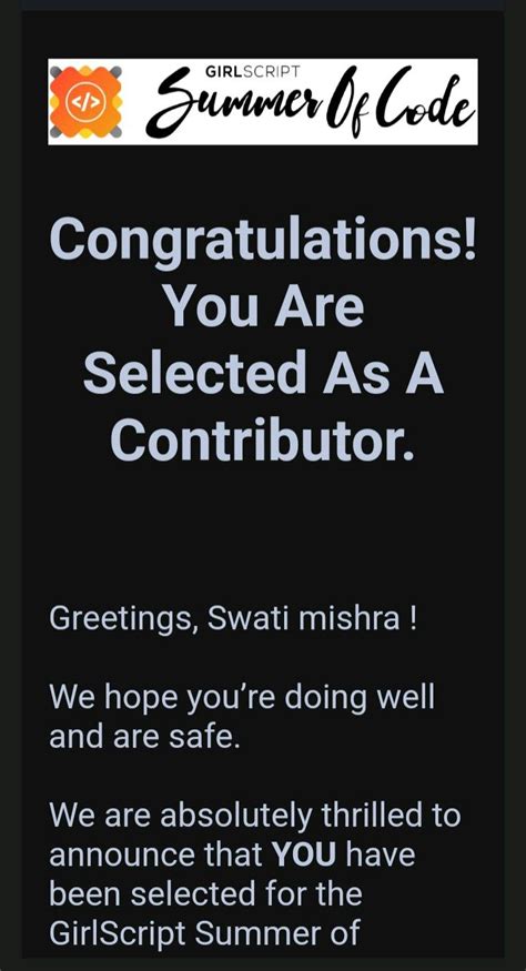 Swati Mishra On Linkedin Gssoc Opensource 26 Comments