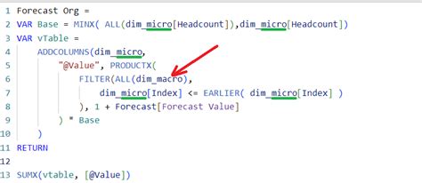 Reference Formula From Previous Row In A Matrix DAX Calculations