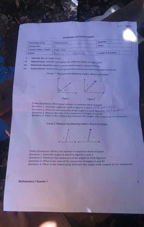 LEARNING ACTIVITY SHEET Learning Areat StudyX