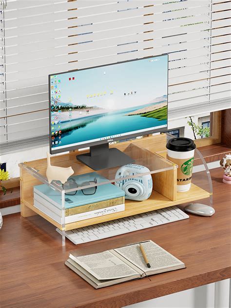 Everly Quinn Maquoketa Plastic Stackable Monitor Stand Wayfair