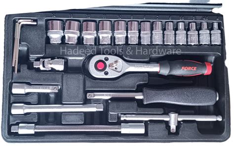 Force 2462 Socket Set 14 46 Pcs Mini Bit Box Set Hadeed Tools