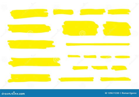 Line Marker Stroke Underline Marker Highlight Brush Effect
