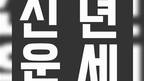 신년운세 보고 왔어요 Youtube