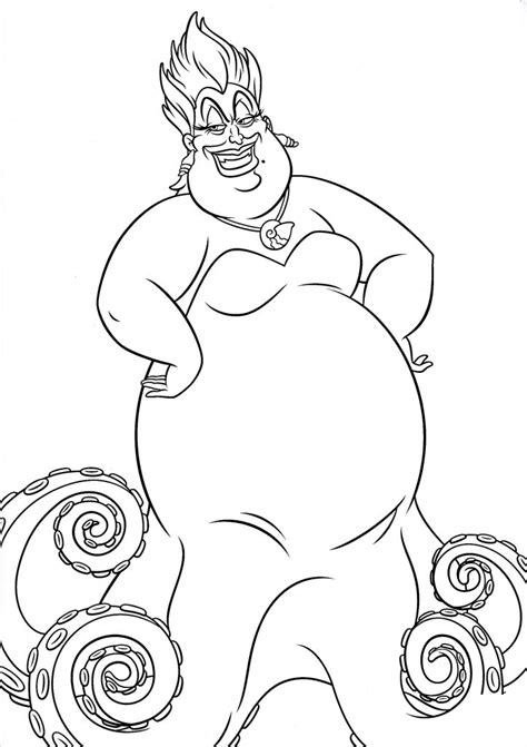 Ursula Coloring Pages Only Coloring Pages Disney Colo
