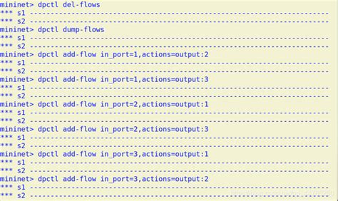 sdn mininet中流表应用实战 mininet删除流表端口还能联通 csdn博客