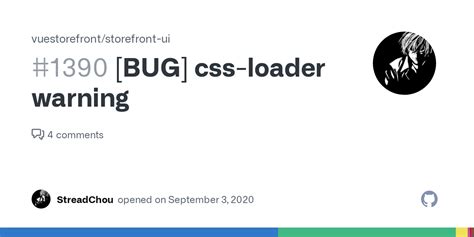 Bug Css Loader Warning Issue Vuestorefront Storefront Ui