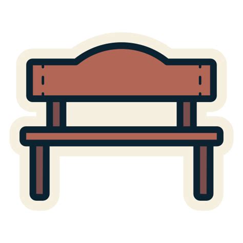 Bench Generic Outline Color Icon