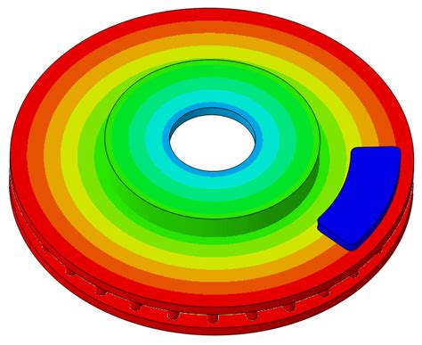 ABAQUS 刹车盘热结构耦合分析案例 仿真秀图纸模型