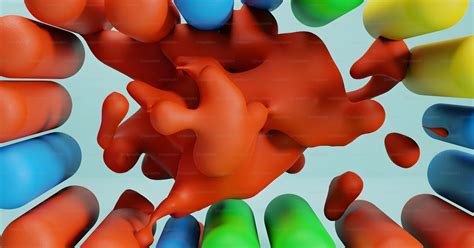 공중에 떠 있는 다채로운 물체 그룹 사진 Unsplash의 다채로운 예술 이미지