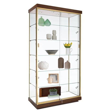Four Sided Glass Trophy Case Basic Now Displays