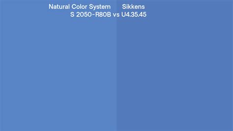 Natural Color System S 2050 R80b Vs Sikkens U43545 Side By Side