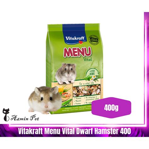 Vitakraft Premium Menu Vital Dwarf Hamster Food 400g Shopee Malaysia