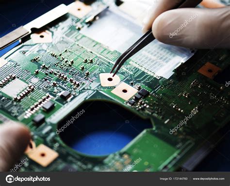 Hands Working On Computer Motherboard Stock Photo By Rawpixel