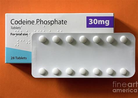 Codeine Phosphate Tablets 1 Greeting Card By Science Photo Library