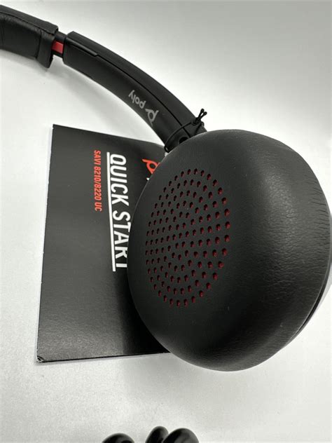 Plantronics Savi 8220 Uc W8220t Wireless Headset Black Ebay