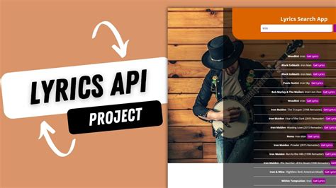 Lyrics Search Api Project Using Html Css And Javascript Youtube