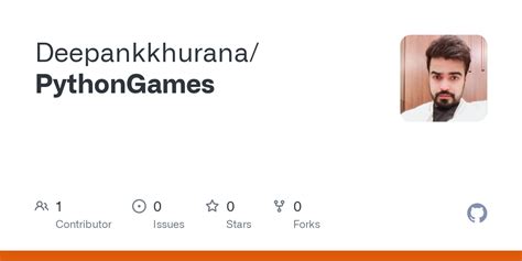 Github Deepankkhurana Pythongames