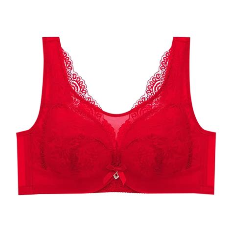 Virmaxy Womens Bras No Underwire Full Support Solid Lace Lingerie Bras Plus Size Underwear