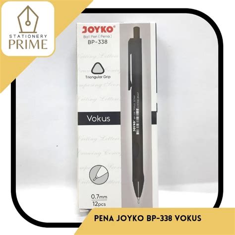 Jual Ball Pen Pulpen Pena Joyko BP 338 Vokus 0 7mm Isi 12 Pcs
