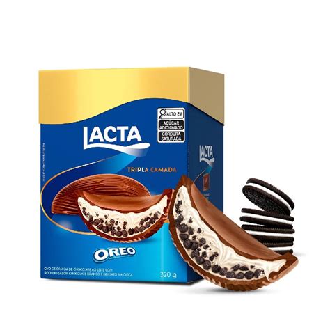 Ovo De P Scoa Lacta Tripla Camada Oreo Mais Recheio G Shopee Brasil