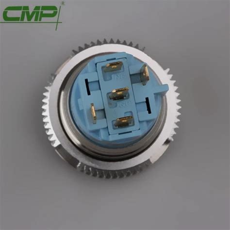CMP Waterproof IP Stainless Steel Maintain Push Button Switch With Light Maintained Push