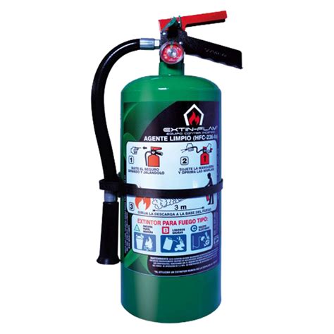 Extintor A L HFC 236FA Extinguidores Cancun