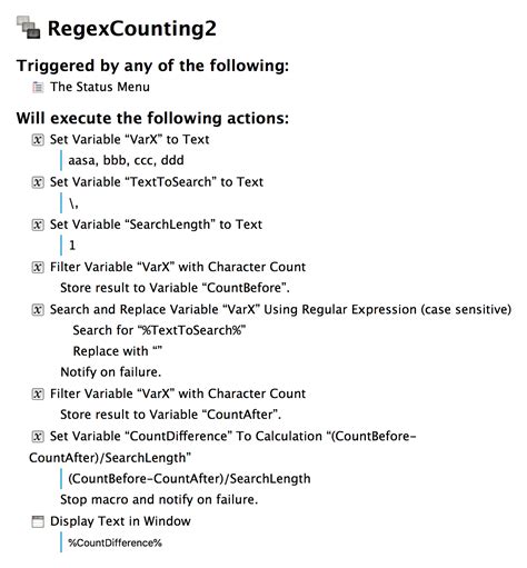 Count Of Specific Character Eg Of Commas In A Variables Content
