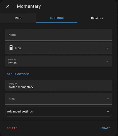 Momentary Switch Without Using Script Configuration Home Assistant Community