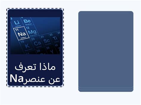 الجدول الدوري Speaking Cards