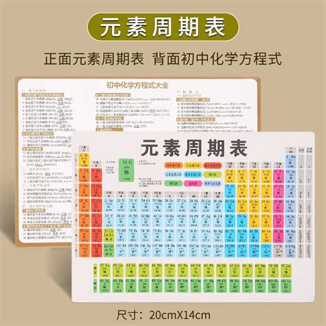 元素周期表数学物理化学公式初中知识大全方程式速记学习卡片批发 阿里巴巴