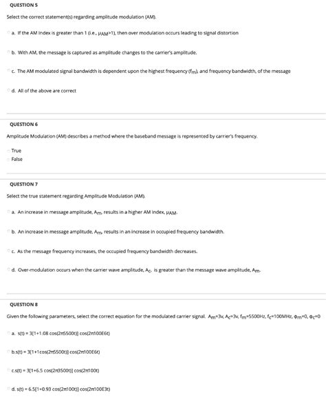 Solved Question 5 Select The Correct Statements Regarding