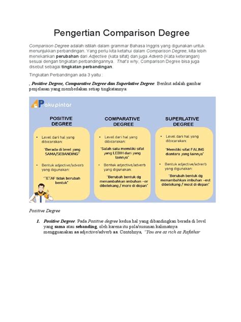 Pengertian Comparison Degree Pdf