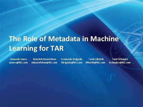 the role of metadata in machine learning for