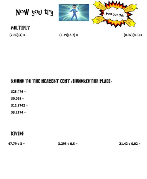 Multiplying And Dividing Decimals Notes And Guided Practice Amped Up