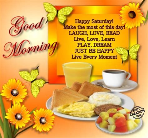 Good Morning Happy Saturday SmitCreation