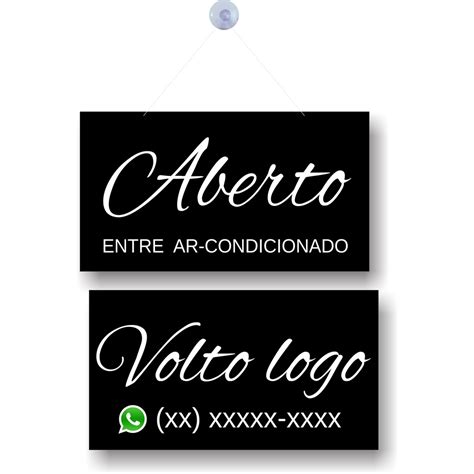 Placa Aberto Entre Ar Condicionado E Volto Logo Shopee Brasil
