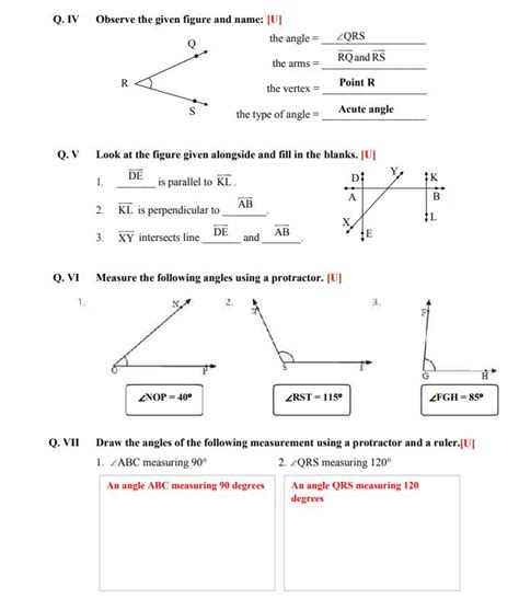 Grade 5 Geometry Workbook Work