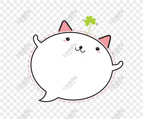 만화 귀여운 거품 대화 상자 Png 일러스트 무료 다운로드 Lovepik