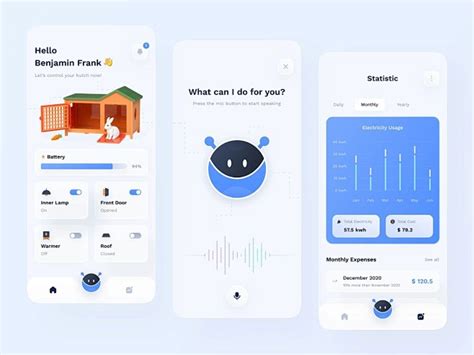 前沿技术！12组ai助手app界面设计灵感
