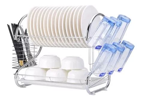 Secador Escurridor De Platos Loza Vajillas Vasos Cubiertos Cuotas Sin
