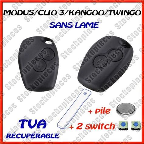 Plip Clef Compatible Renault Clio Modus Twingo Master Kangoo 2 Switch