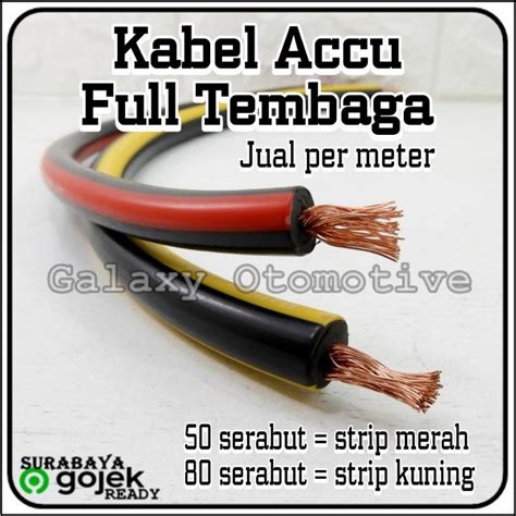 Jual Kabel Baterai Serabut Serabut Tembaga Murni Harga Per Meter Shopee Indonesia