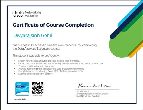 Divyarajsinh Gohil On Linkedin Im Happy To Share That Ive Obtained A New Certification Data