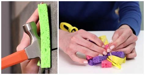11 Sponge Hacks To Help You Around The House Hacks Blogger Tips