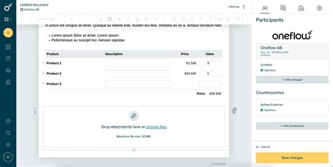 Attach Documents Or Files Oneflow Help Center