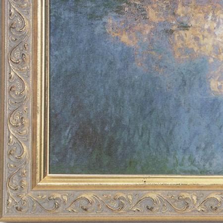 クロードモネ 睡蓮水のエチュード雲 オランジュリー美術館所蔵絵画 複製美術印刷巨匠横長 yg 8135 掛け軸