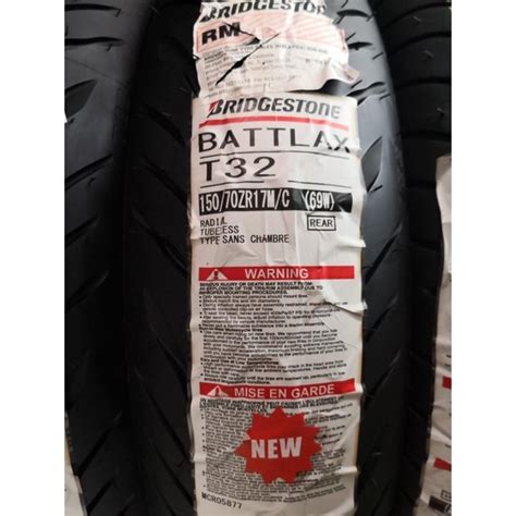 Bridgestone T32 11080zr1915070zr17 Pair Tahun 2024 Shopee Malaysia